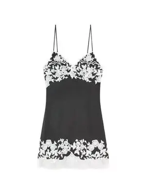 Ermanno Scervino Lace Sleeveless Mini Dress - Black