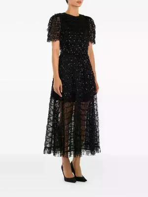POST MERIDIEM Round-neck Midi Dress