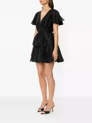 POST MERIDIEM Ruffled-sleeves Mini Dress