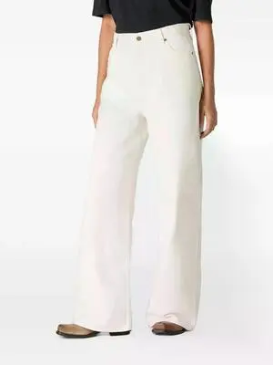 GOLDEN GOOSE Wide-leg Jeans - Neutrals