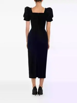 POST MERIDIEM Puff-sleeve Midi Dress