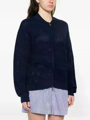 P.a.r.o.s.h Zip-up Long-sleeve Cardigan - Blue