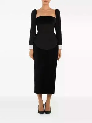 POST MERIDIEM Velvet Long-sleeve Top