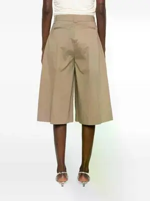 THELATEST Pleated Shorts - Brown