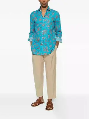 Isaia Patterned Shirt