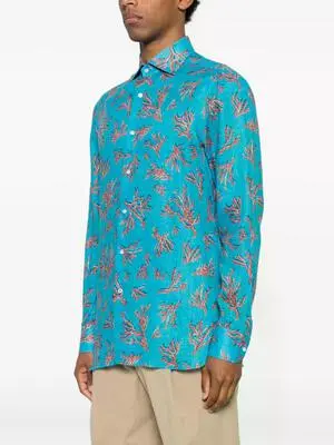 Isaia Patterned Shirt