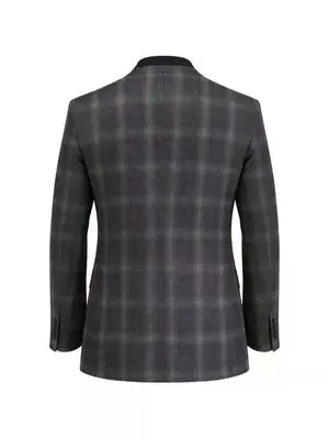 Brioni Plaid V-cut Lapels Jacket