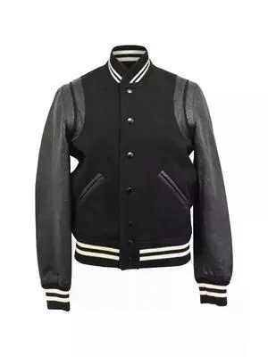 Saint Laurent Striped Bomber Jacket