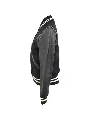 Saint Laurent Striped Bomber Jacket