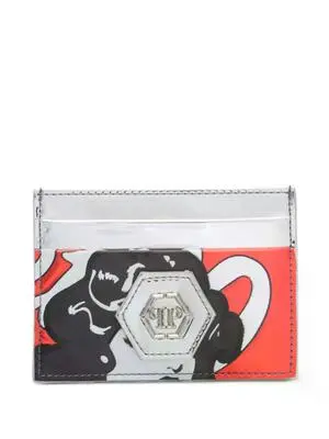 Philipp Plein Embossed-logo Card Holder - Red