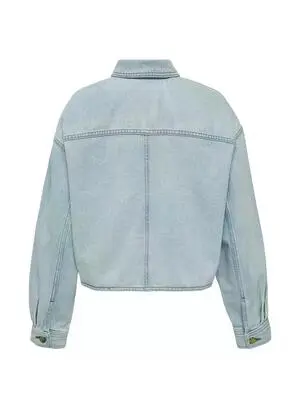 Ulla Johnson Buttoned Denim Cropped Jacket