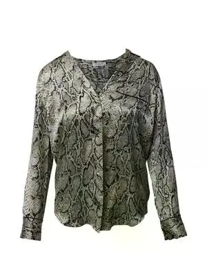 Equipment Snake-skin Print Blouse