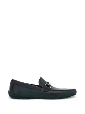 Ferragamo Silver Tone Shoes For Men
