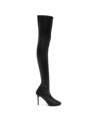 COURREGES Oblique Knee-high Boots - Black