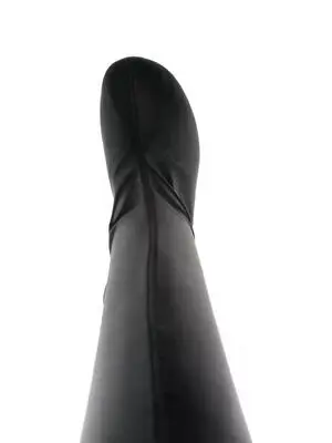 COURREGES Oblique Knee-high Boots - Black