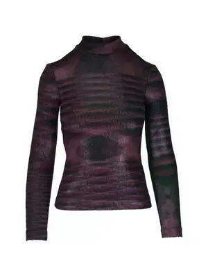 Missoni Patterned Mock-neck T-shirt