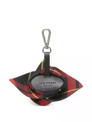 Alexander McQueen Rose Tartan Charm