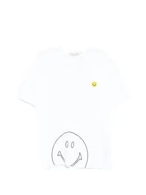 Joshua Sanders X Smiley Outline Logo T-shirt - White