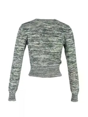 Victoria Beckham Cropped Marled Sweater