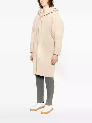 Issey Miyake Pleated Single-breasted Coat