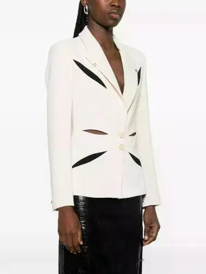 Elisabetta Franchi Cut-out Button Blazer