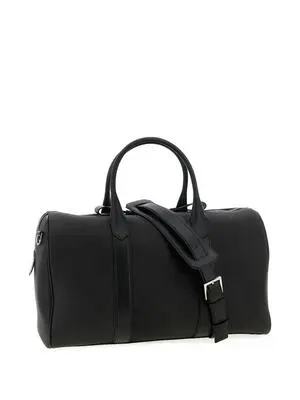 TOM FORD Leather Duffle Bag - Black