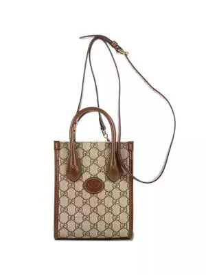 Gucci Micro Gg-canvas Tote Bag
