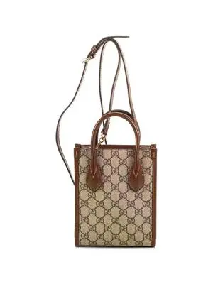 Gucci Micro Gg-canvas Tote Bag