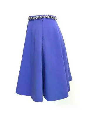 Miu Miu Rhinestone-embellished Waistband Mini Skirt