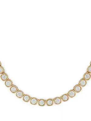 LB EXCLUSIVE 18k Yellow Diamond Cushion Link Necklace - Gold