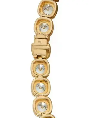 LB EXCLUSIVE 18k Yellow Diamond Cushion Link Necklace