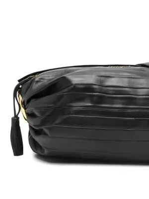 COCCINELLE Logo-lettering Leather Satchel - Black