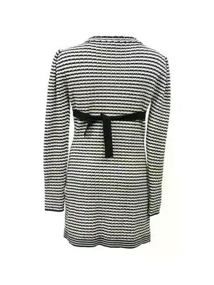 SELF-PORTRAIT Striped Knit Mini Dress