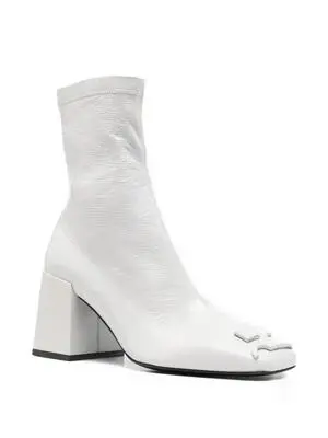 COURREGES Heritage Square-toe Leather Boots