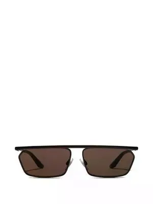 Dolce & Gabbana Rectangle Metal Sunglasses - Black