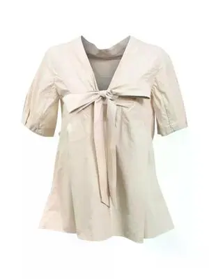 Marni Bow Pleated Top