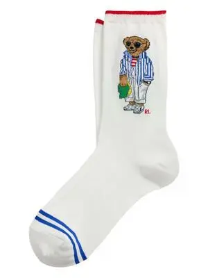 Polo Ralph Lauren Bear-motif Socks - White