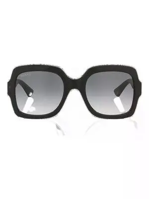 Gucci Geometric-frame Sunglasses - Black