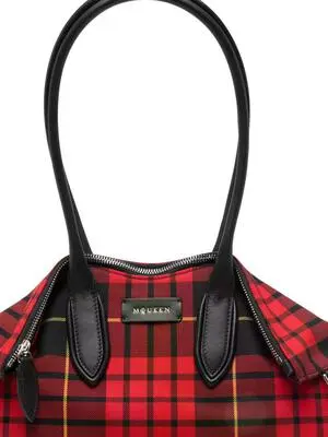 Alexander McQueen Tartan Manta Shoulder Bag - Red