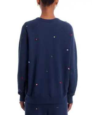 The Great. Floral College Sweatshirt