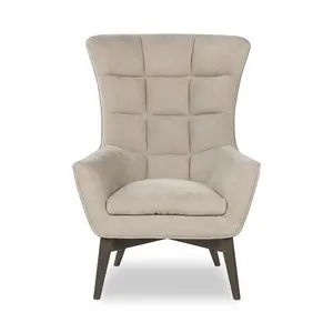GIUSEPPE NICOLETTI Florence Leather And Fabric Chair - Antares - Crema (outer) / Aston - Avor