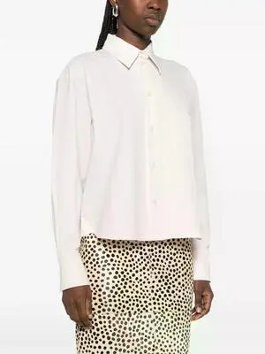 Victoria Beckham Cropped Long-sleeve Shirt
