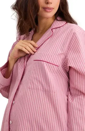 Hatch The Striped Cotton Classic Pj Set