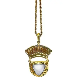 LUNAVERSOUL Clear Quartz Venilia Necklace - Gold/clear
