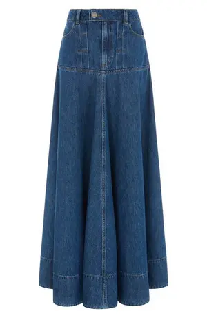 ALIGNE Liza Denim Maxi Skirt