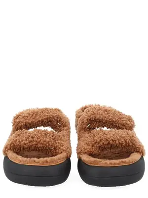 Moon Boot Shearling Sandals
