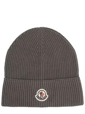 Moncler Logo Cap - Grey