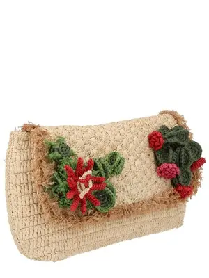 ANYA HINDMARCH Raffia Clutch - Beige