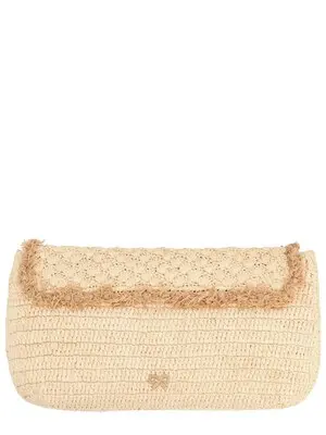 ANYA HINDMARCH Raffia Clutch - Beige