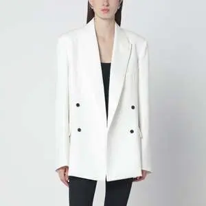 THE FRANKIE SHOP Double-breasted Wool-blend Jacket